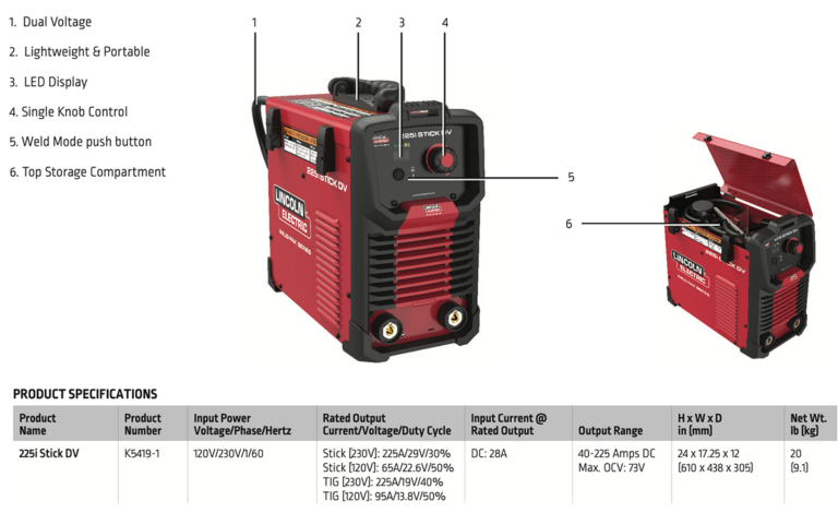 WELD-PAK® 225i DV STICK WELDER - Lincoln Electric